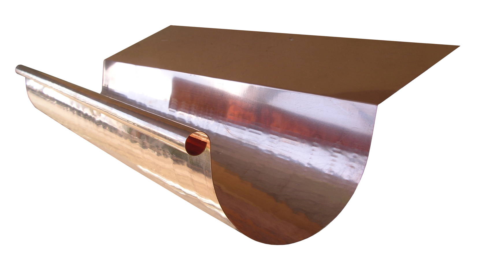 Copper Half Round Highback Gutter | Gutter Supply Copper Half Round Highback Gutter | Gutter Supply
